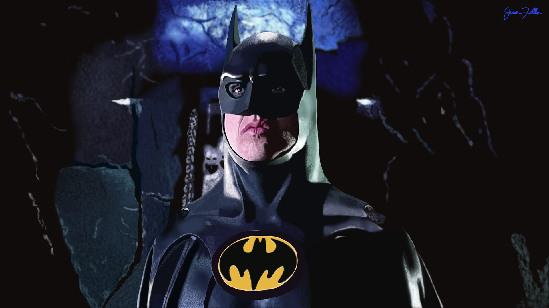 Jason Fella - Michael Keaton as "Batman"