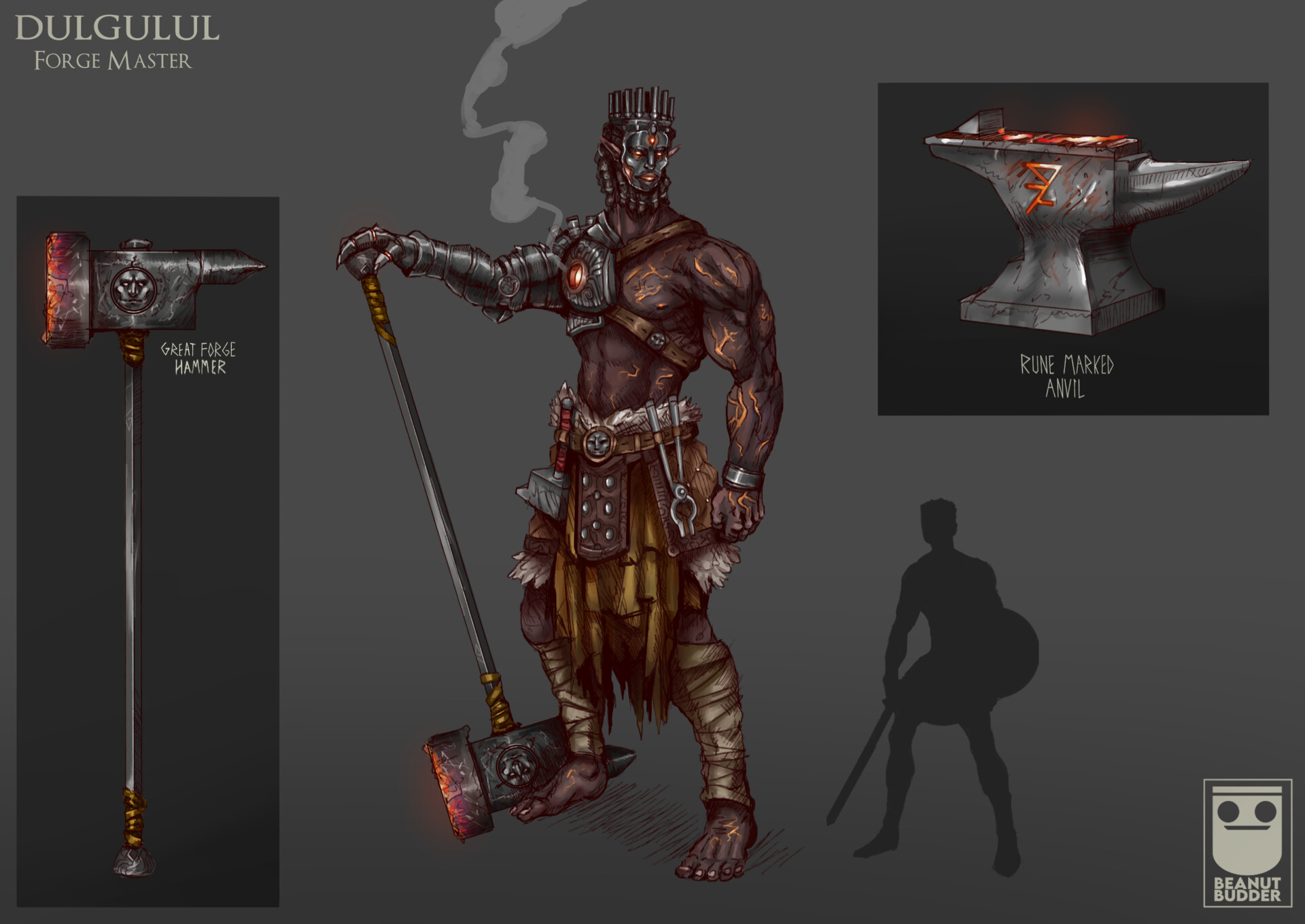 ArtStation - Dulgulul the forge master
