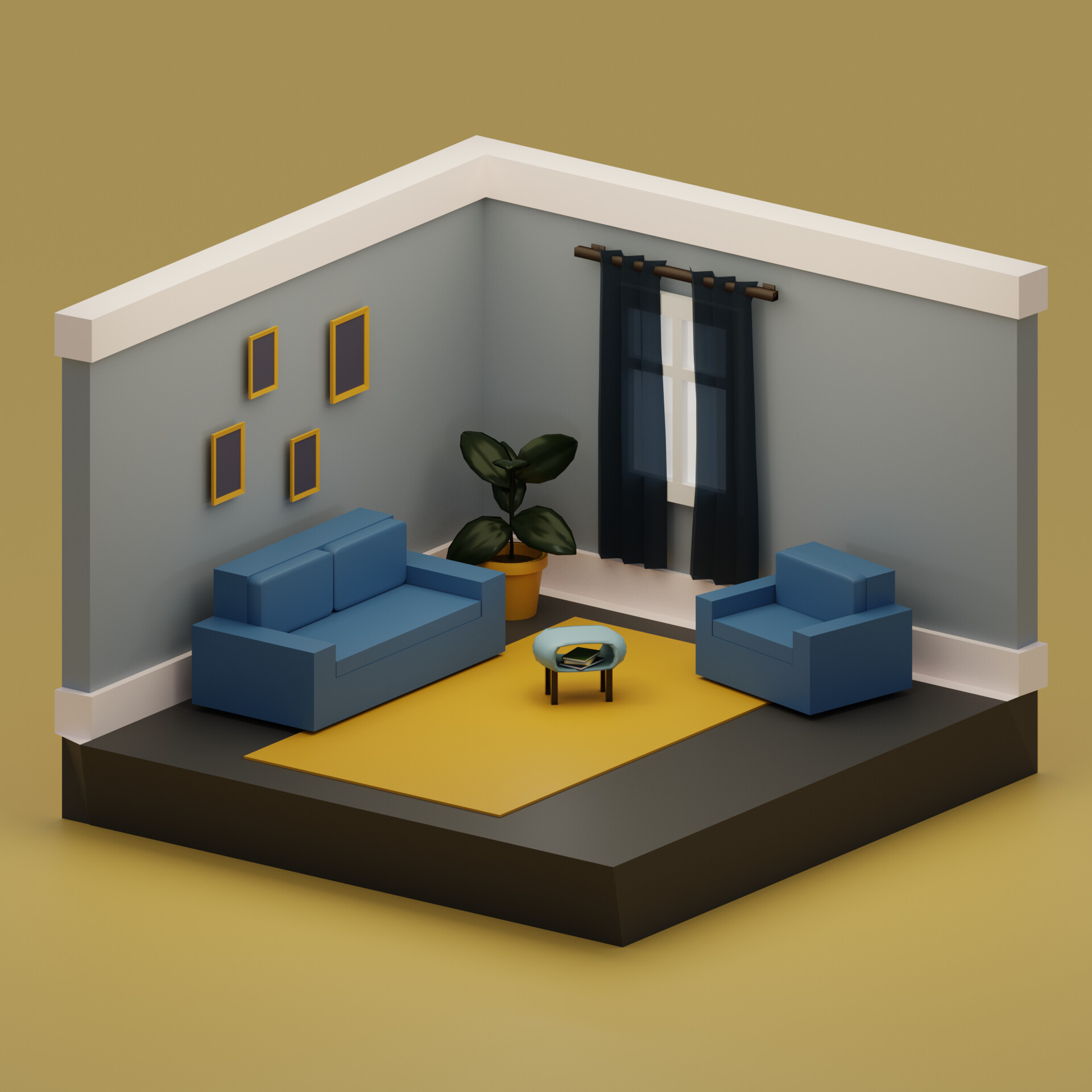 ArtStation - Low poly apartment