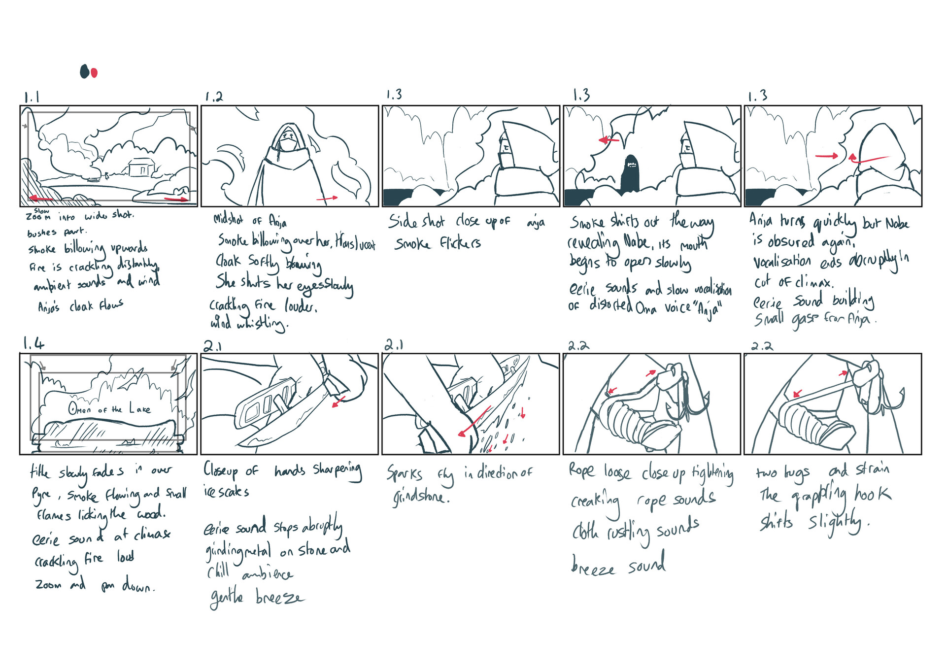 ArtStation - Omen of the Lake - Storyboard