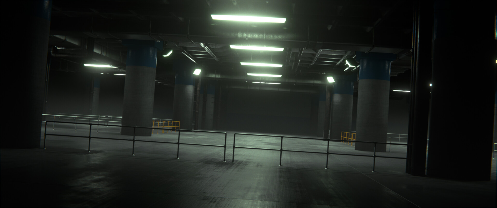 ArtStation - Underground garage render