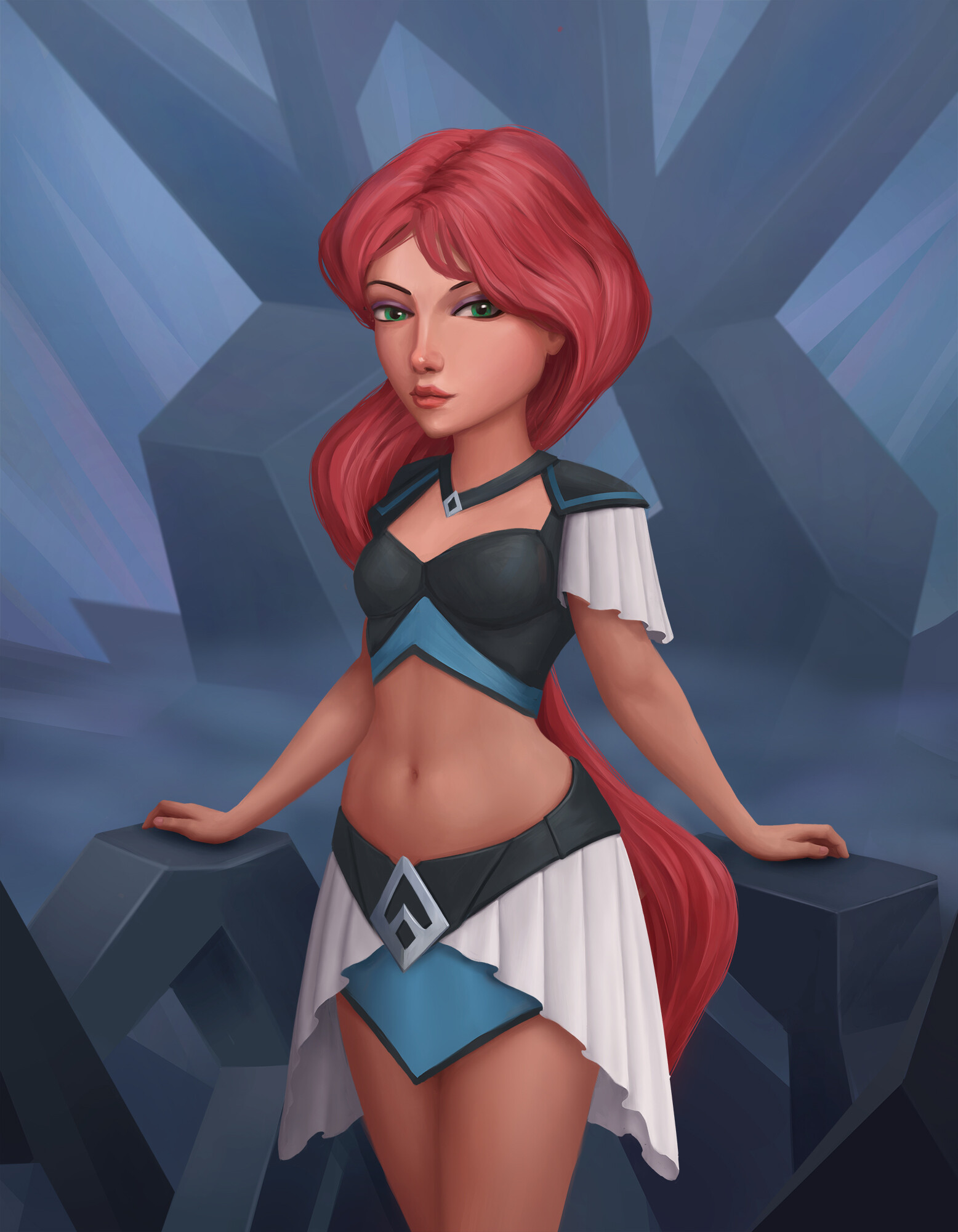 ArtStation - Red haired girl