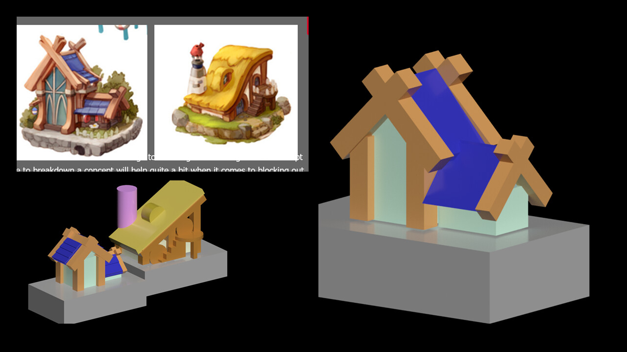 ArtStation - Low Poly Blockout