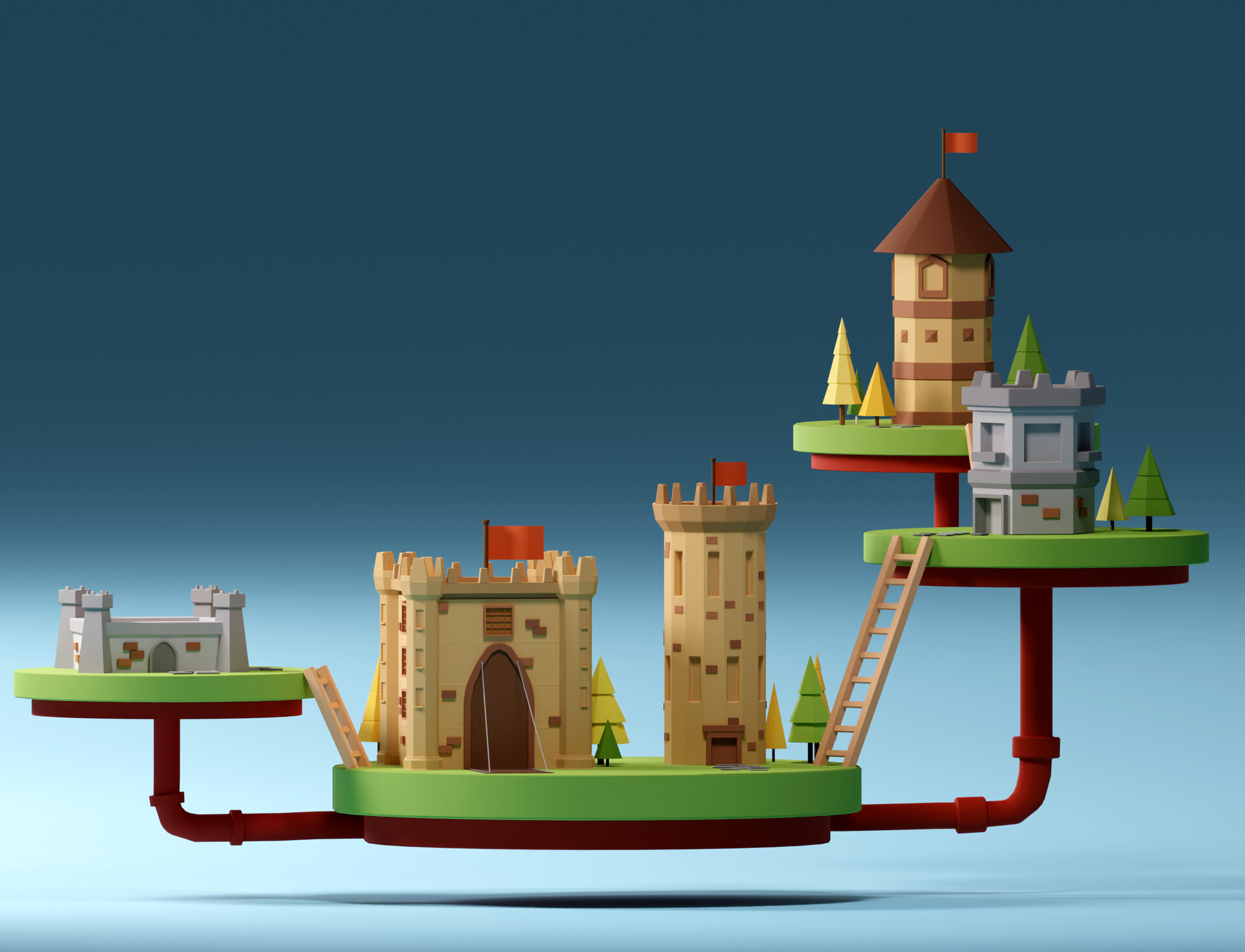 ArtStation - Floating Castle