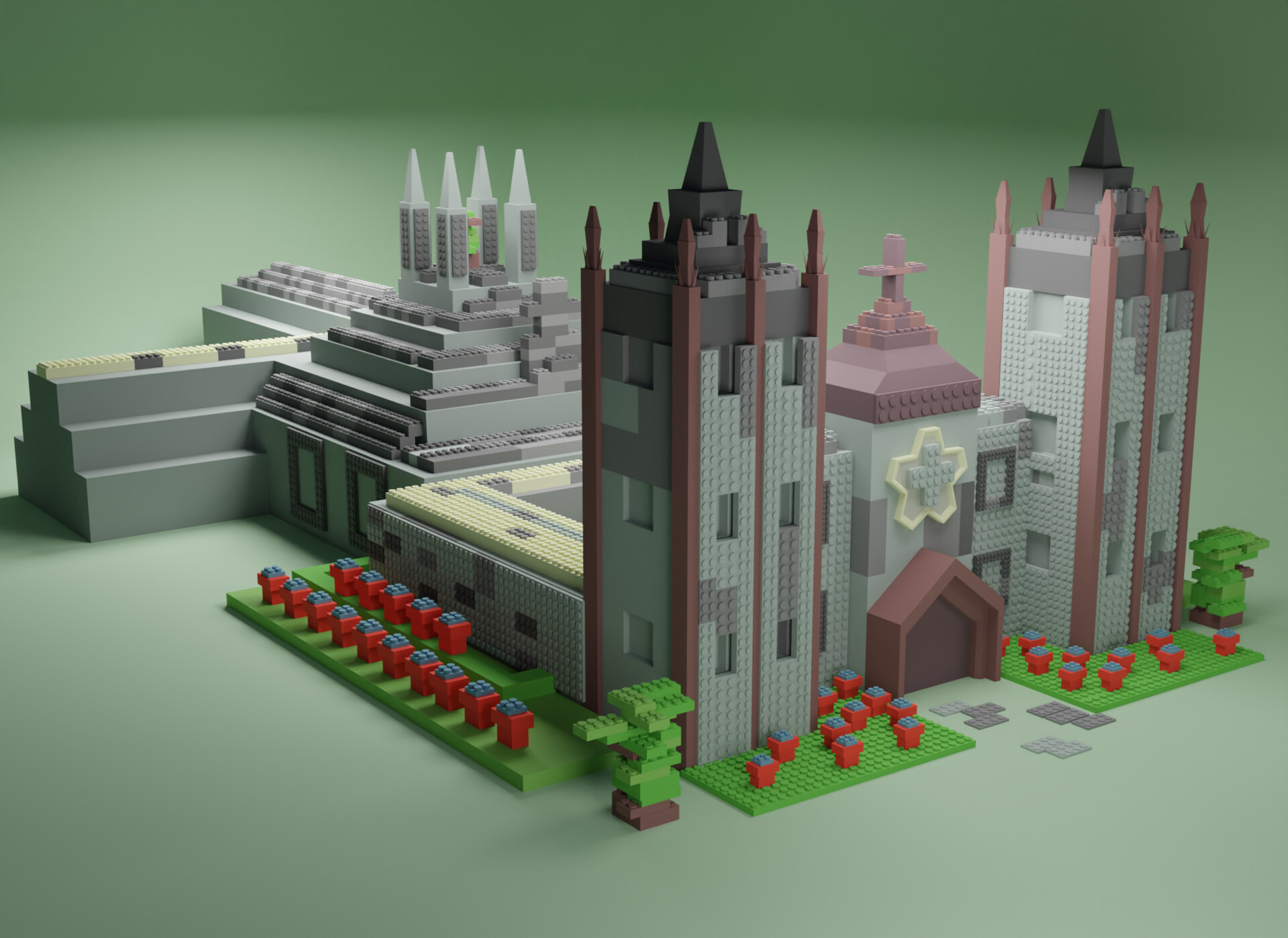 ArtStation - Lego church
