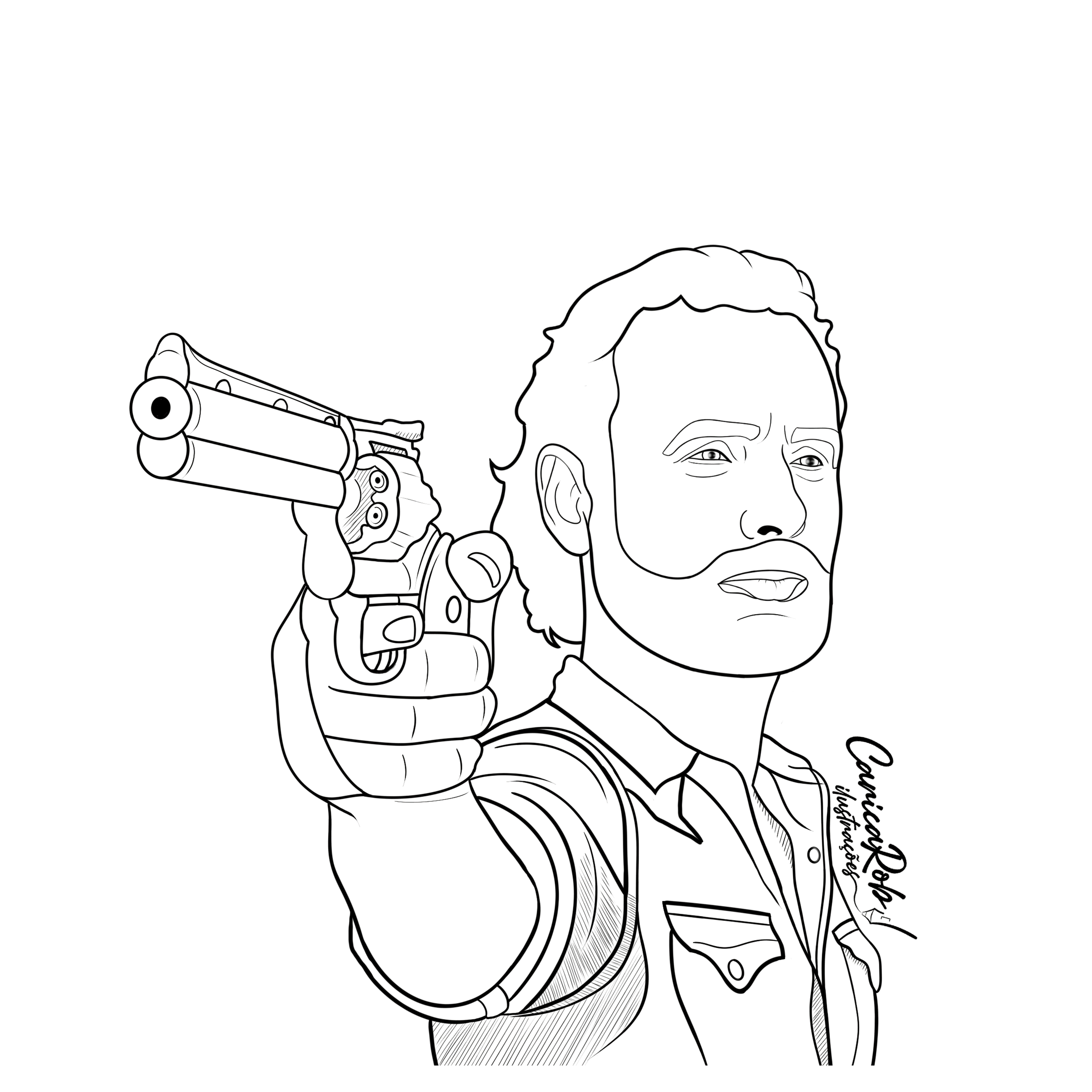 walking dead coloring page