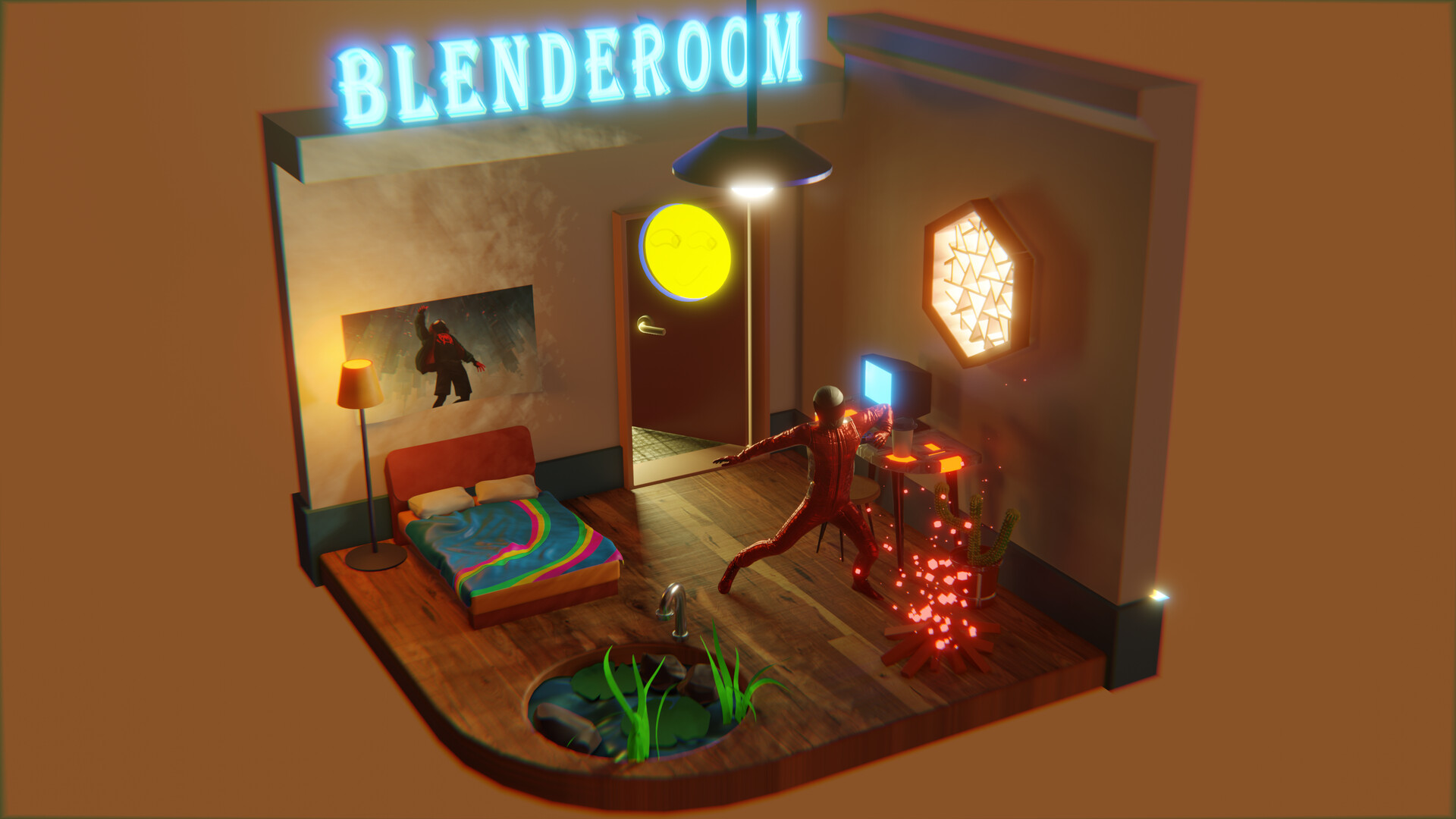 ArtStation - Blender Practice 2： Blender Room