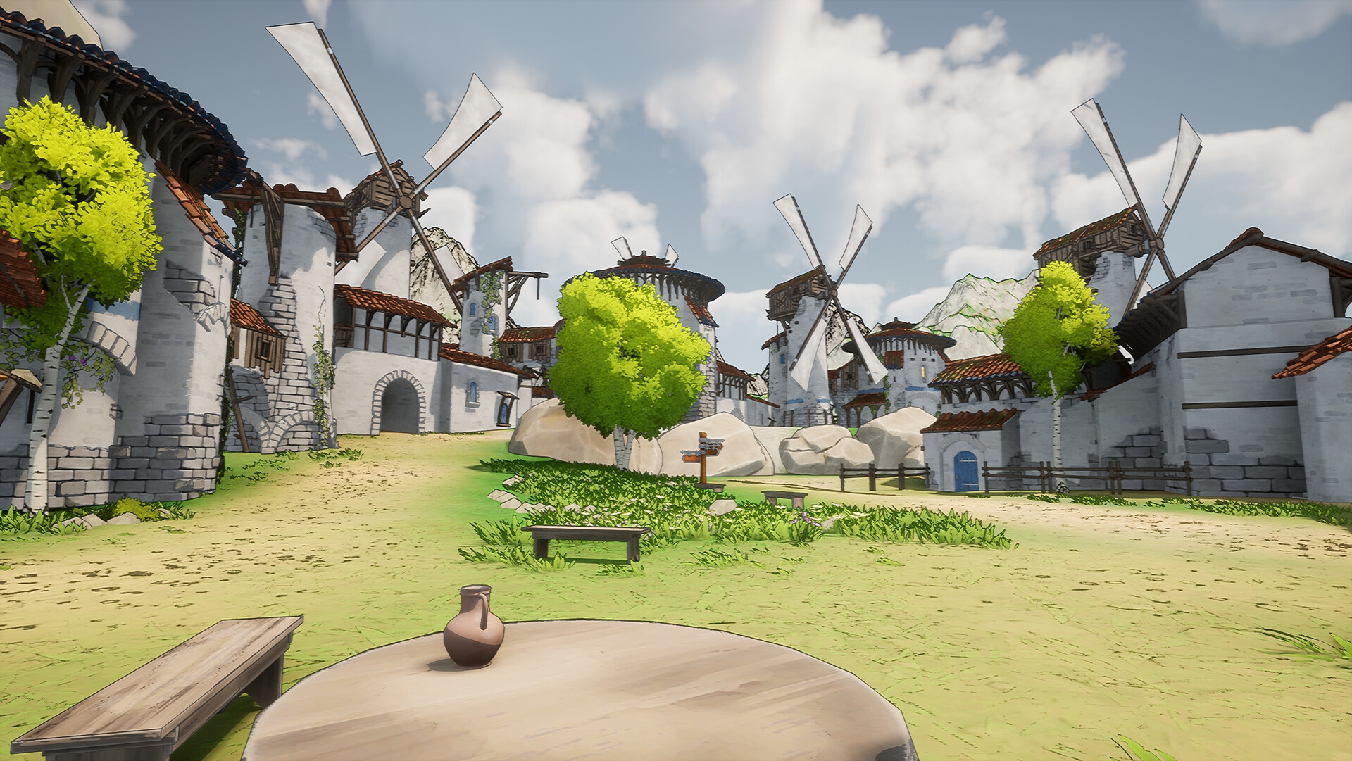 ArtStation - Windmill village