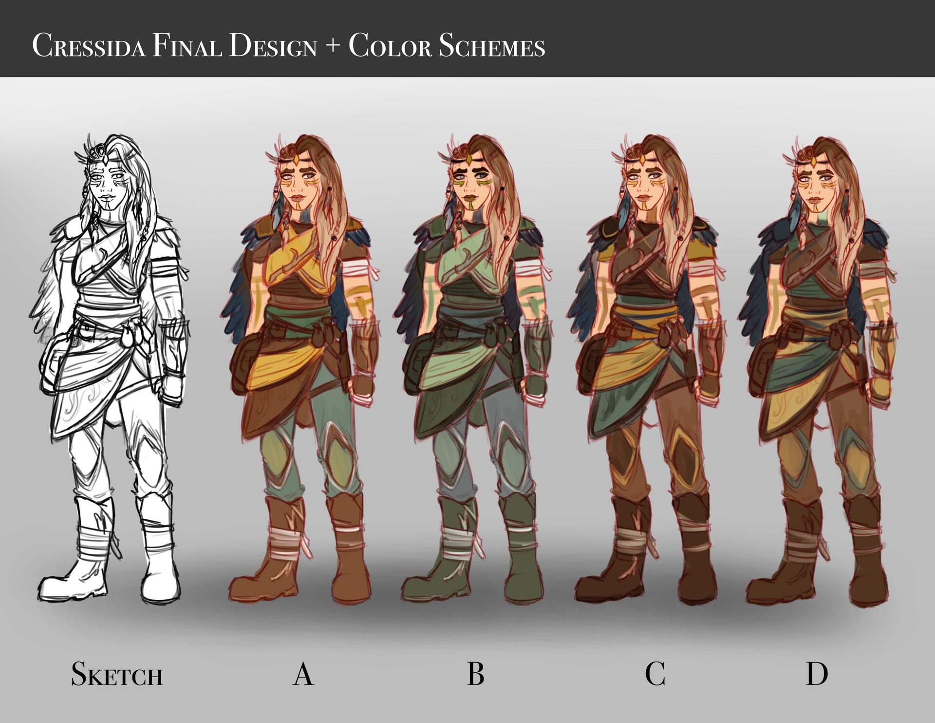 Daria Boudreau - D&D Comic Character Design: Cressida