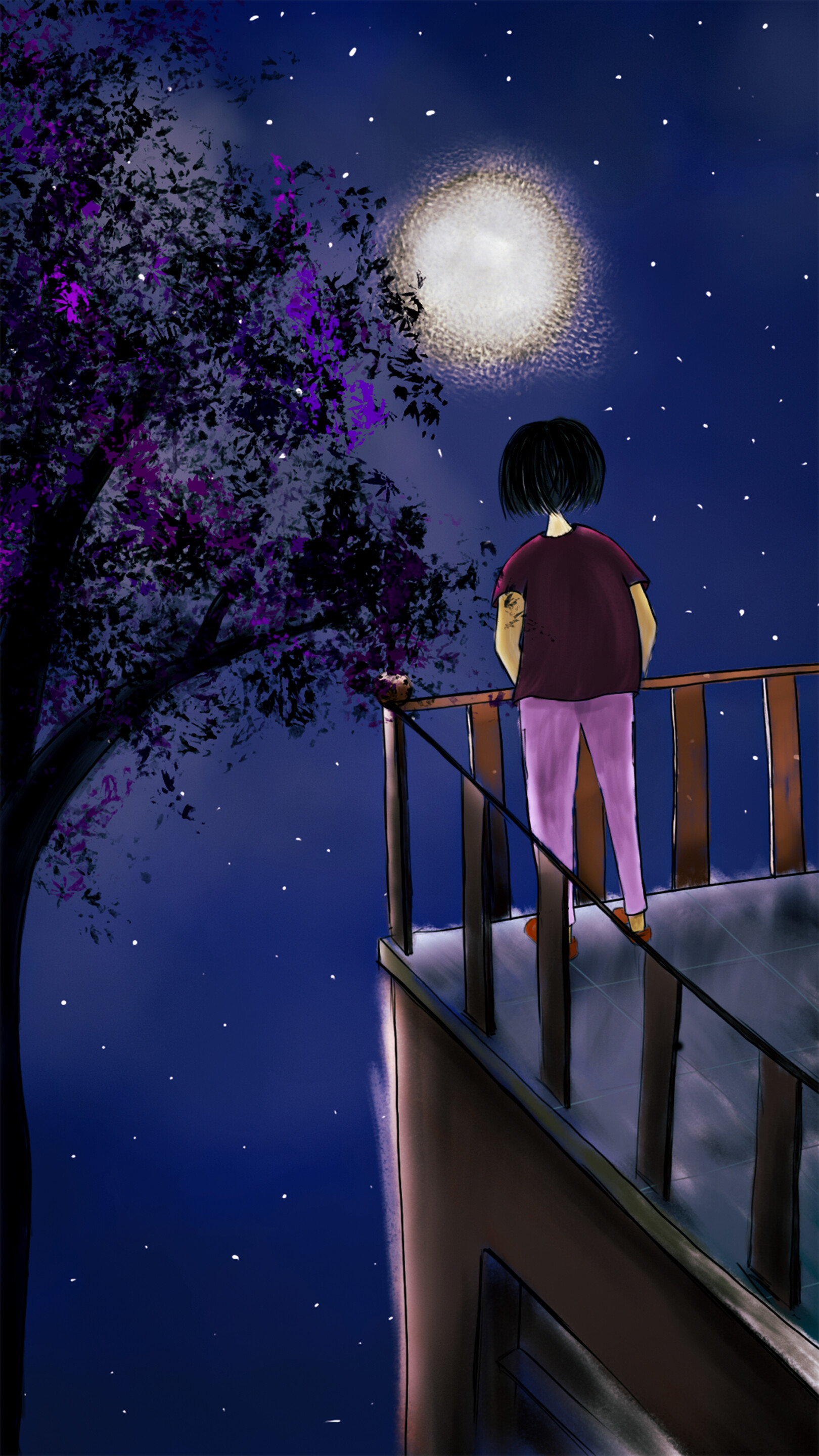 ArtStation - The Moon - Girl