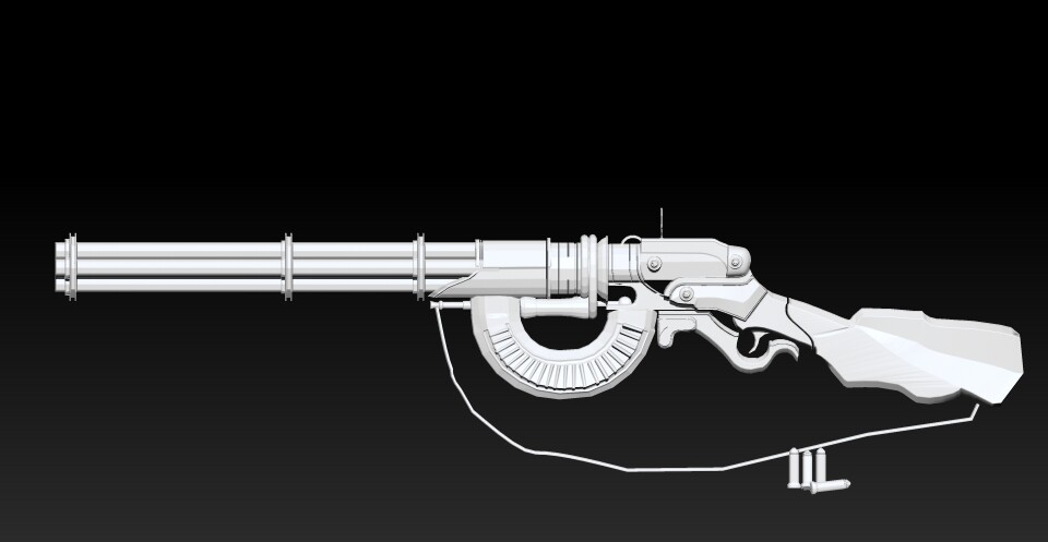 ArtStation - 3d Max Gun
