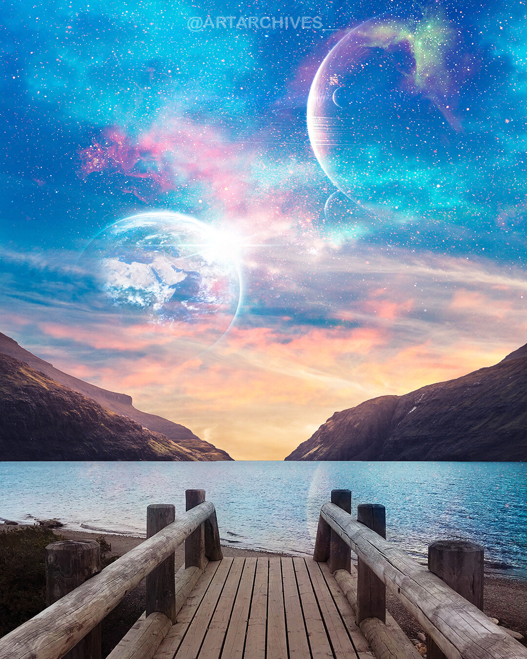 ArtStation - Galaxy Lake