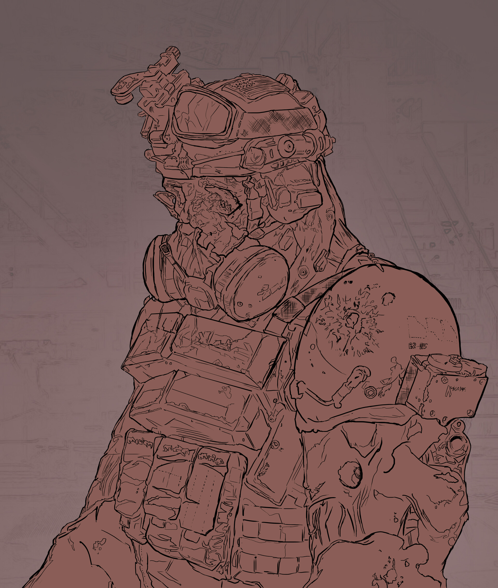 ArtStation - 2020 undead soldier (study)