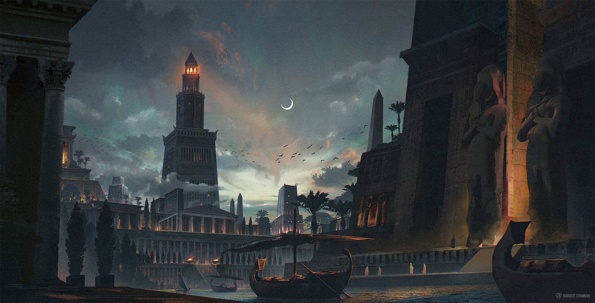 ArtStation - The Pharos of Alexandria