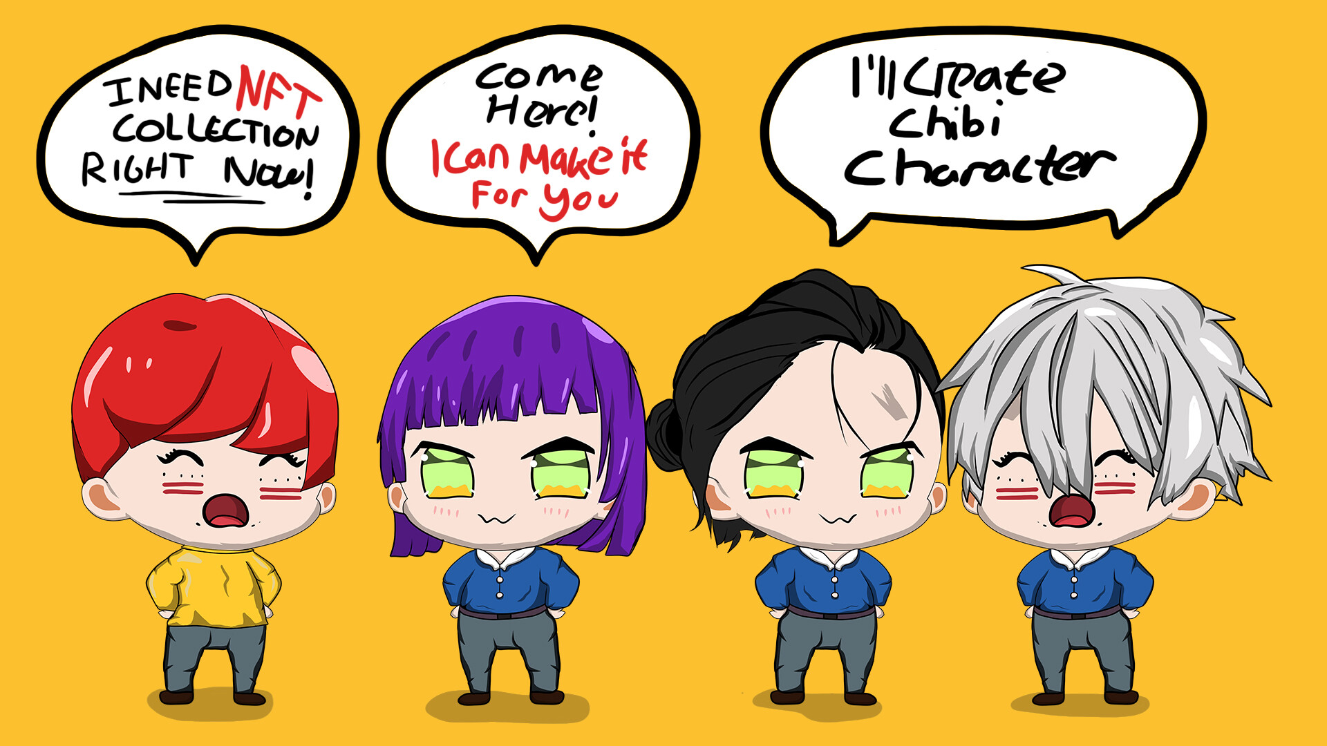 ArtStation - Chibi character for NFT project