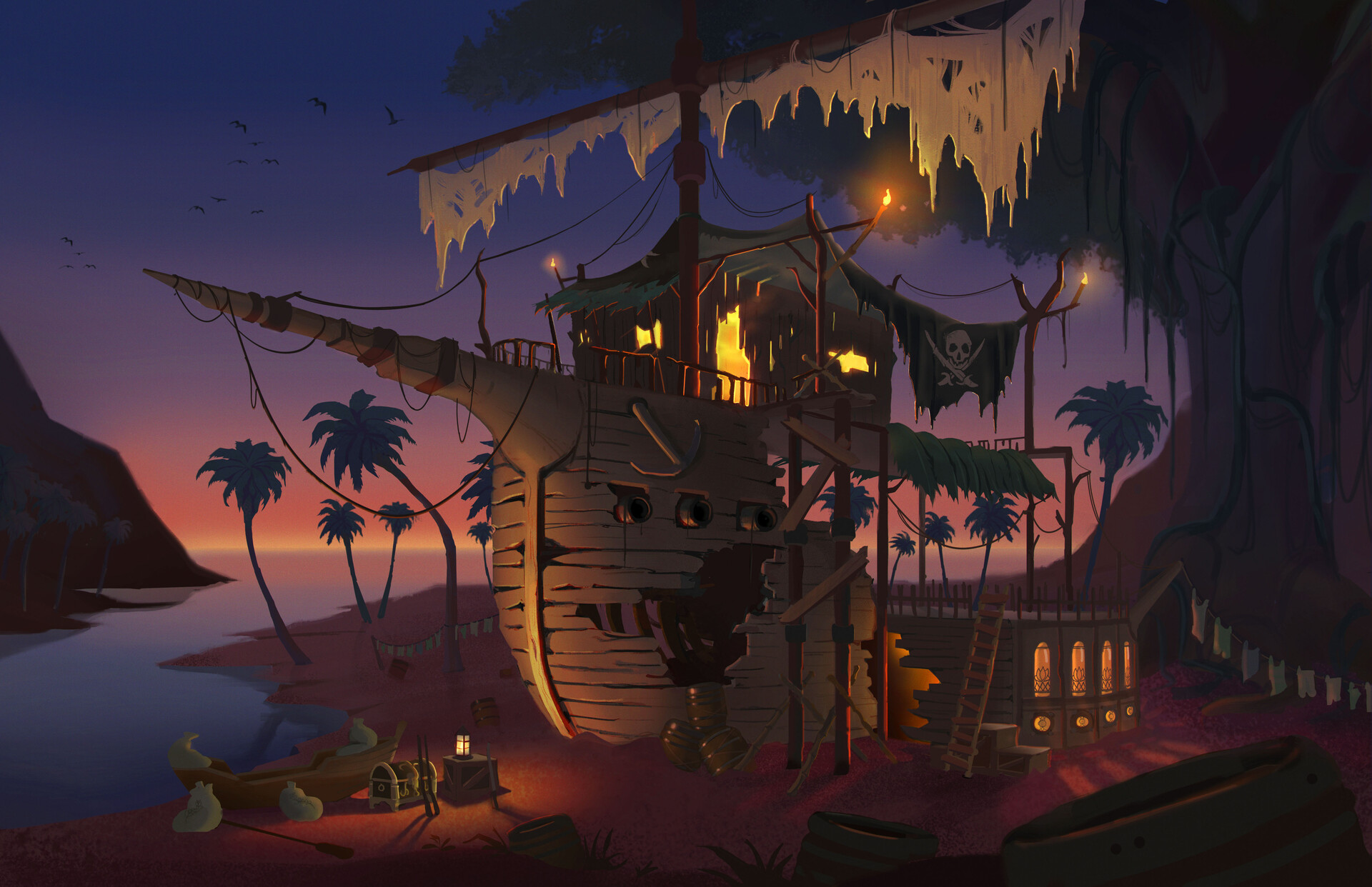 ArtStation - Blackbeard's Hideout