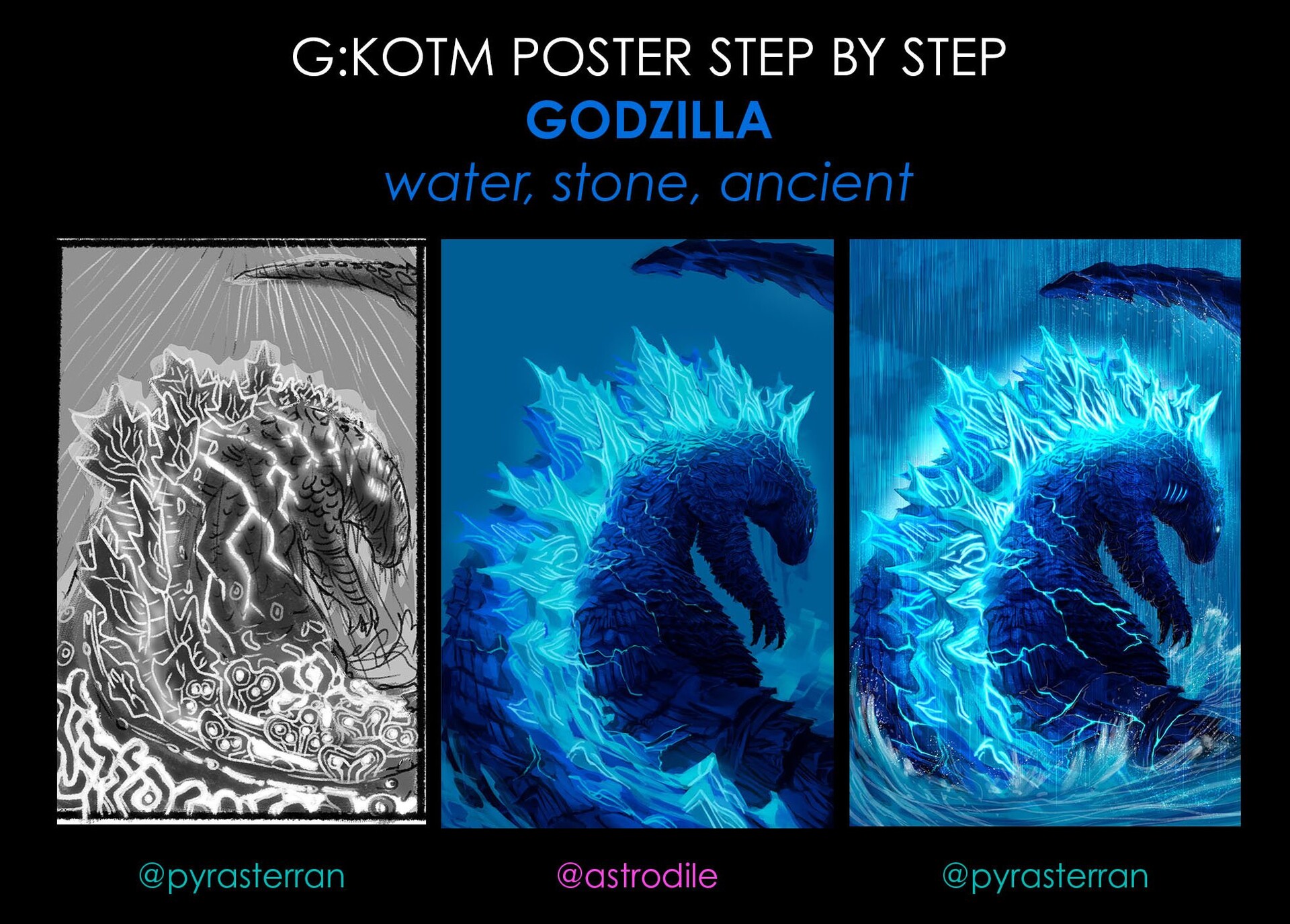 ArtStation - Godzilla King of the Monsters Poster Development