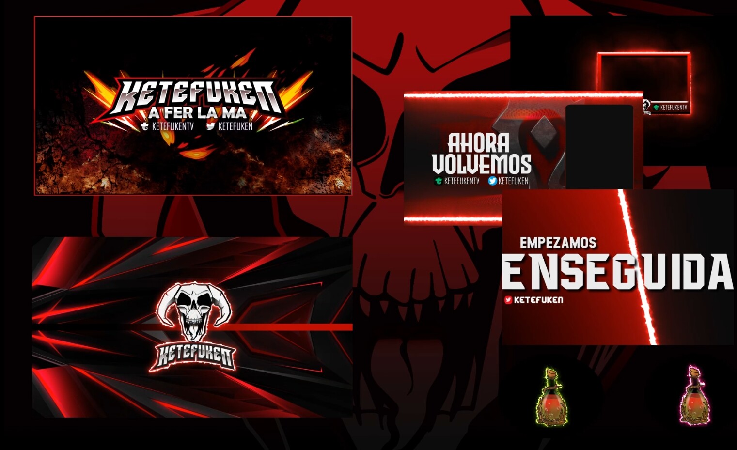 ArtStation - Red & black overlay