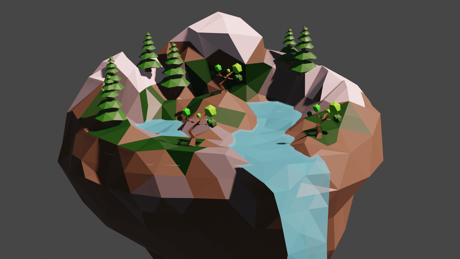 ArtStation - Low poly island
