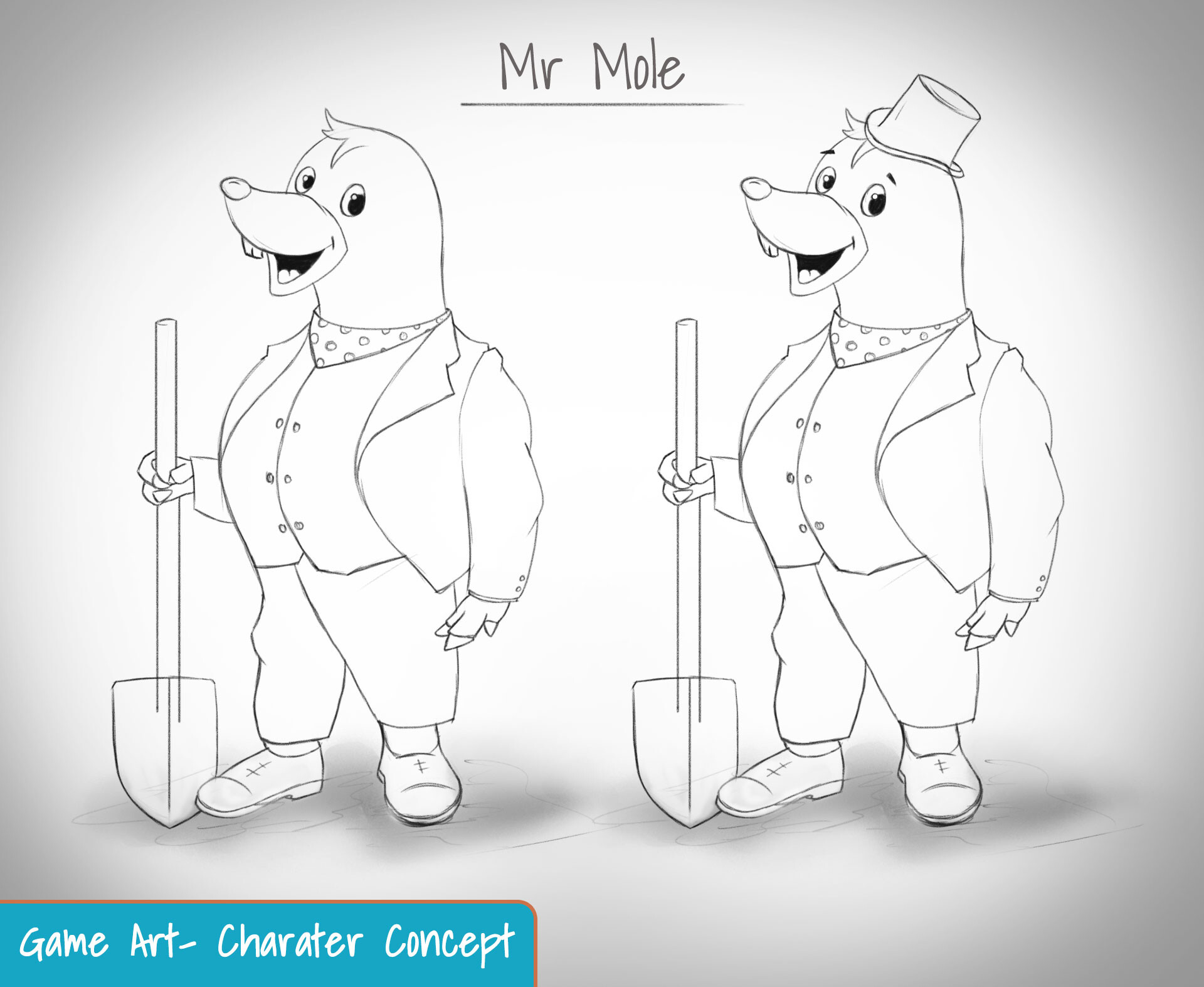 ArtStation - Mr Mole Character concept