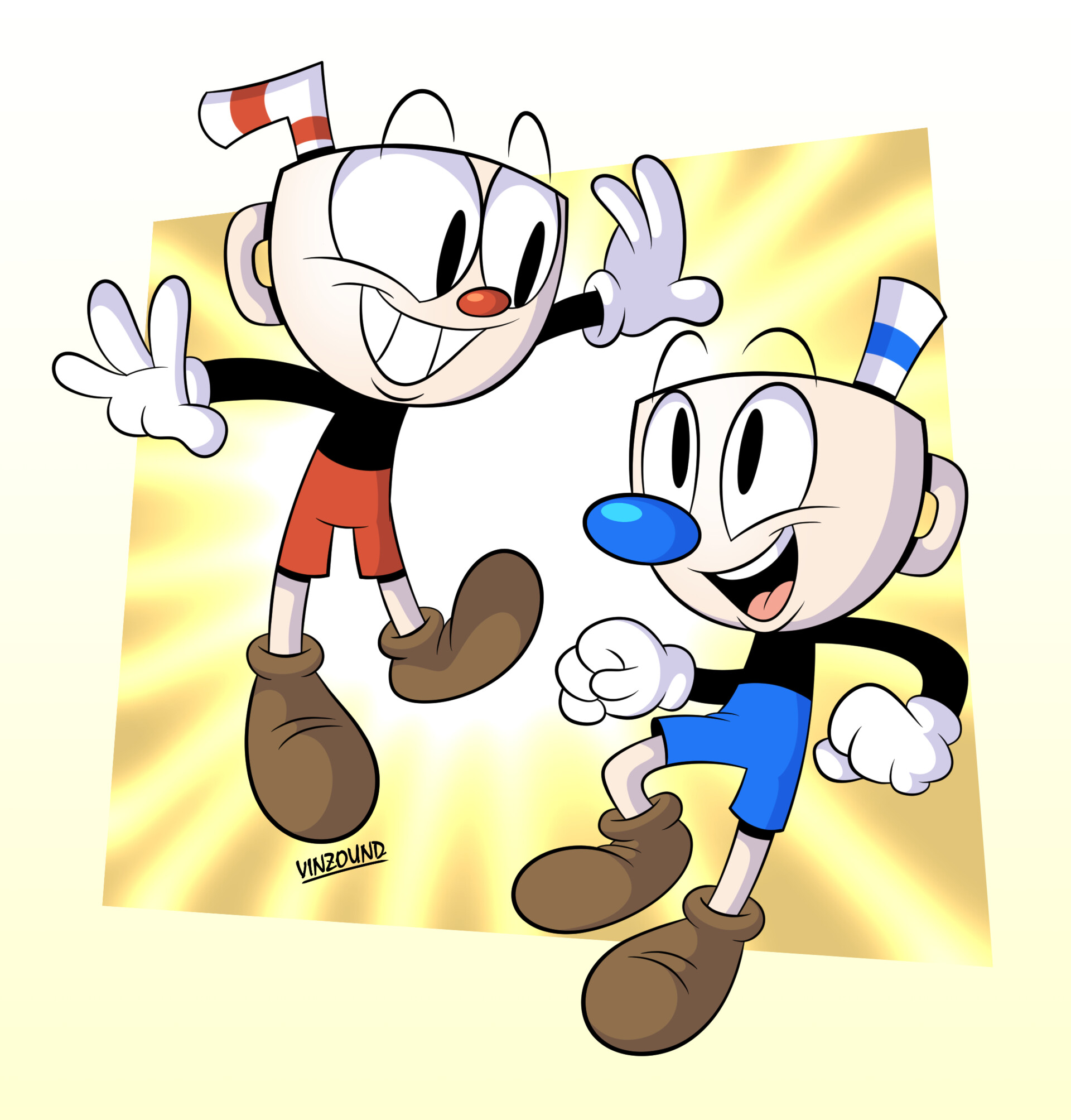 ArtStation - Cuphead and Mugman