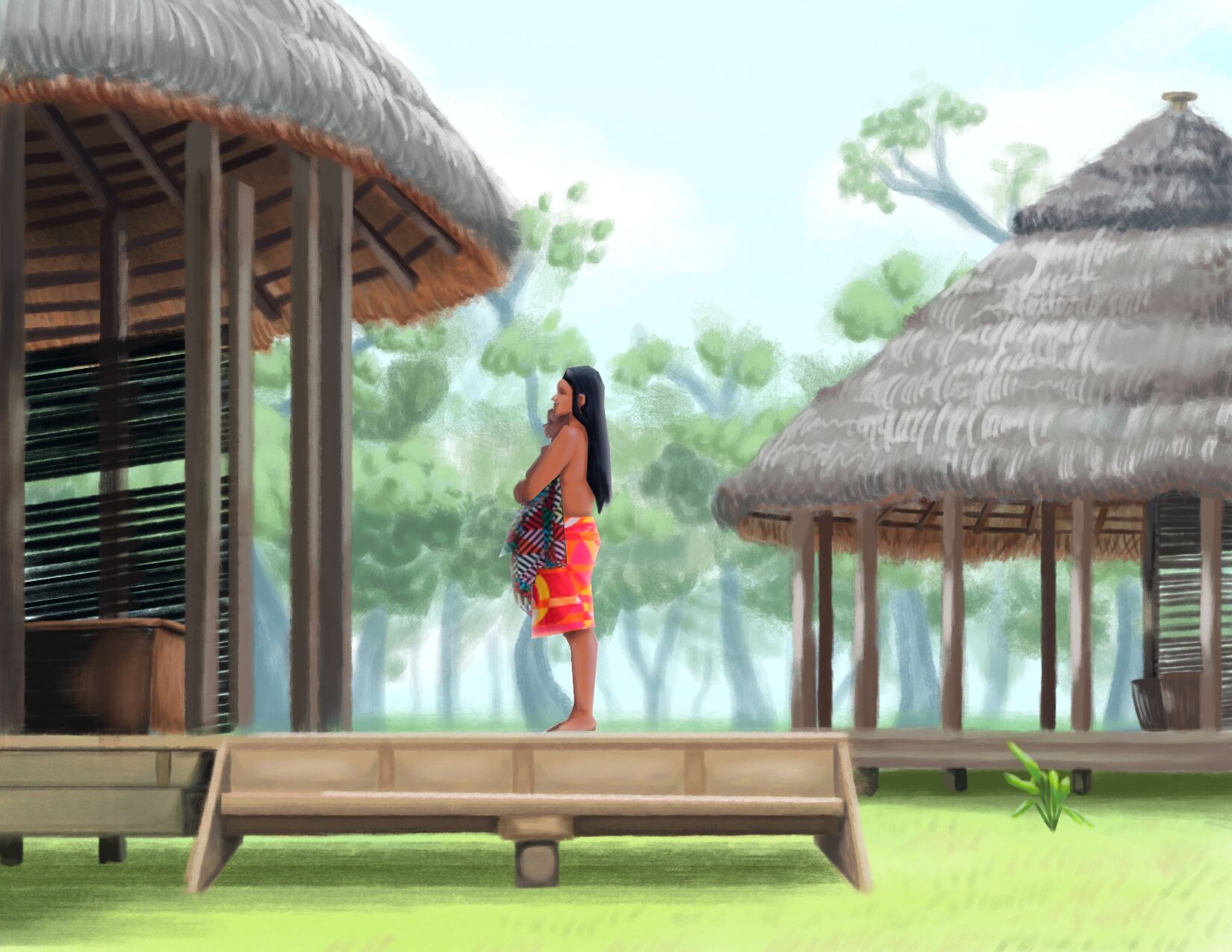 ArtStation - Indigena Embera: Proyecto Awara bai