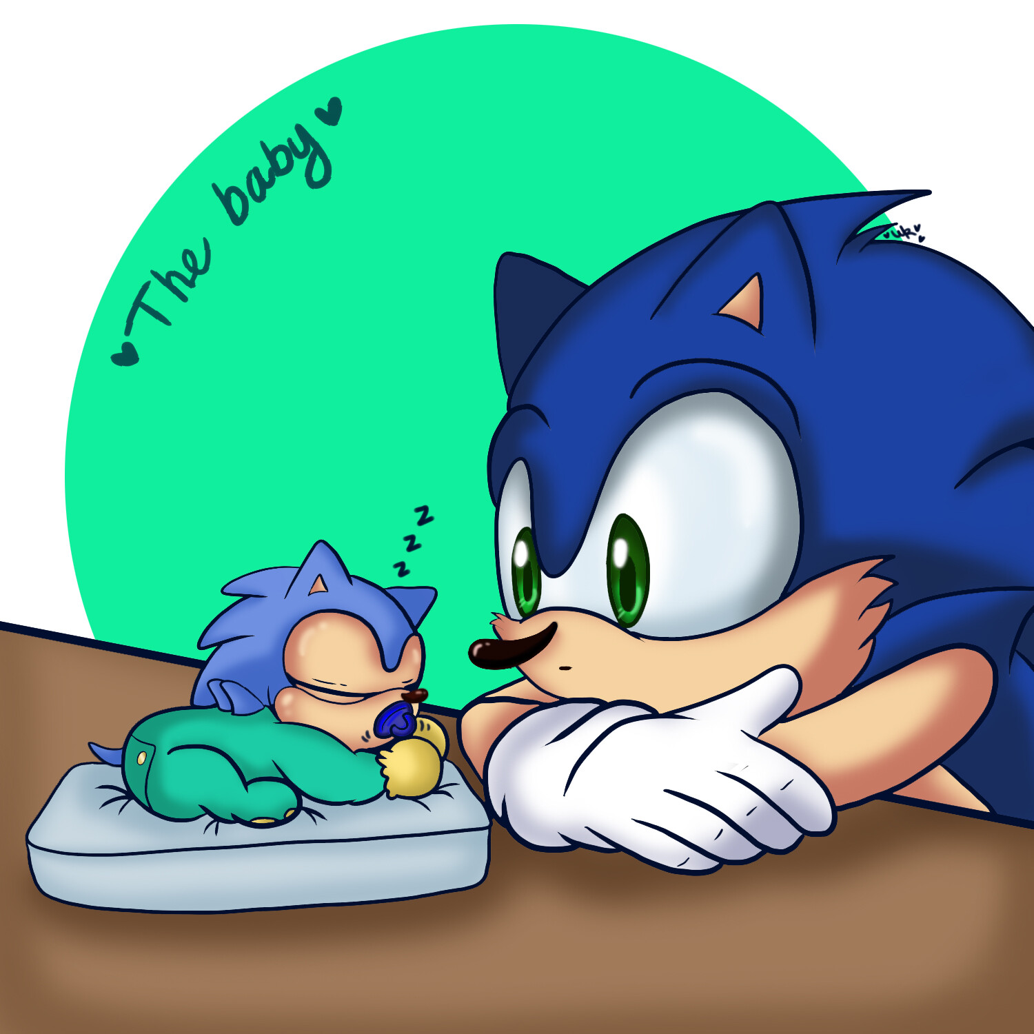 Baby Sonic The Hedgehog Sleeping