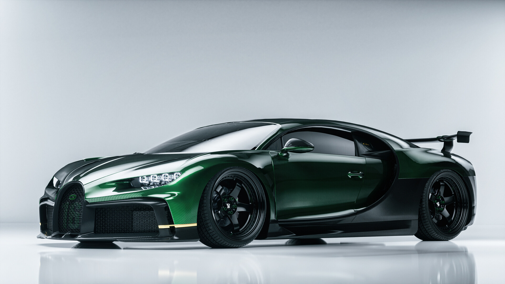 Black And Green Bugatti