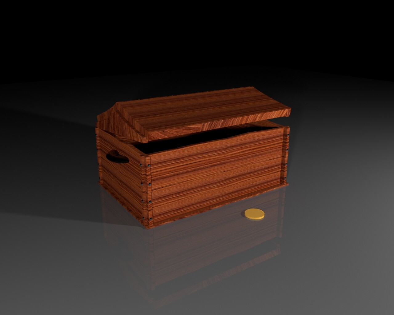 ArtStation - Low poly wooden Box