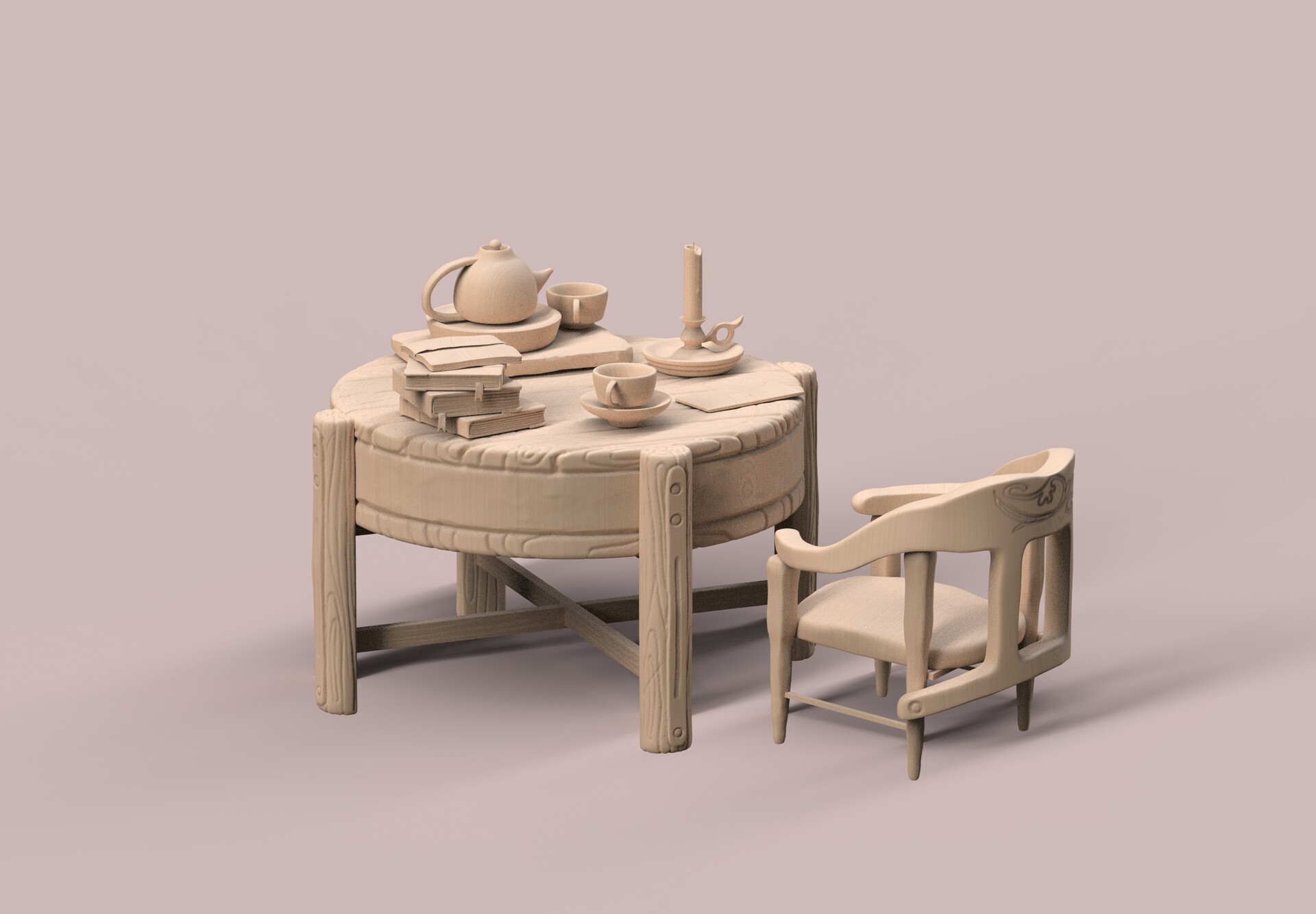 ArtStation - "Tea table"