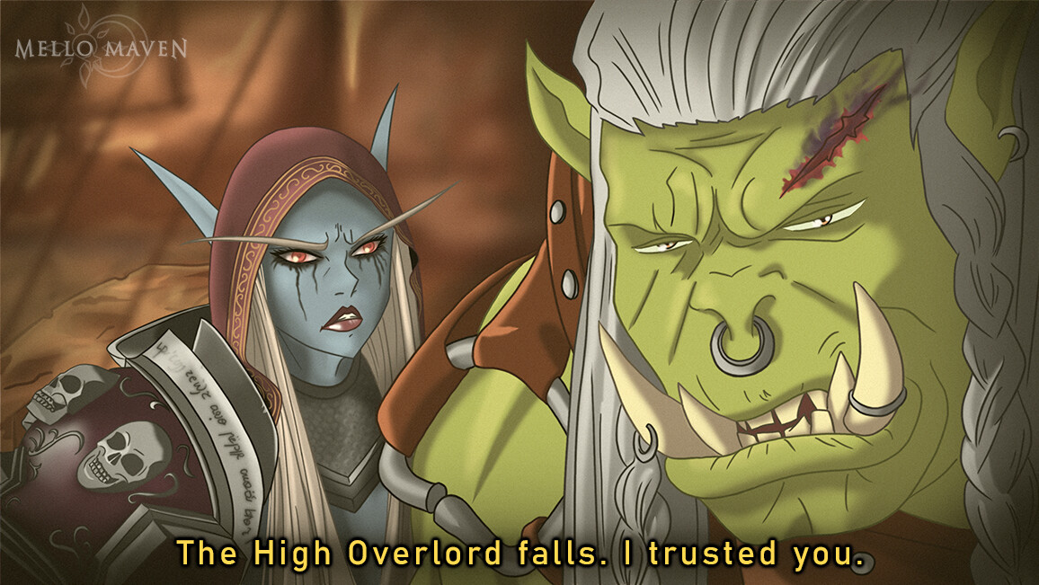 ArtStation - The High Overlord falls