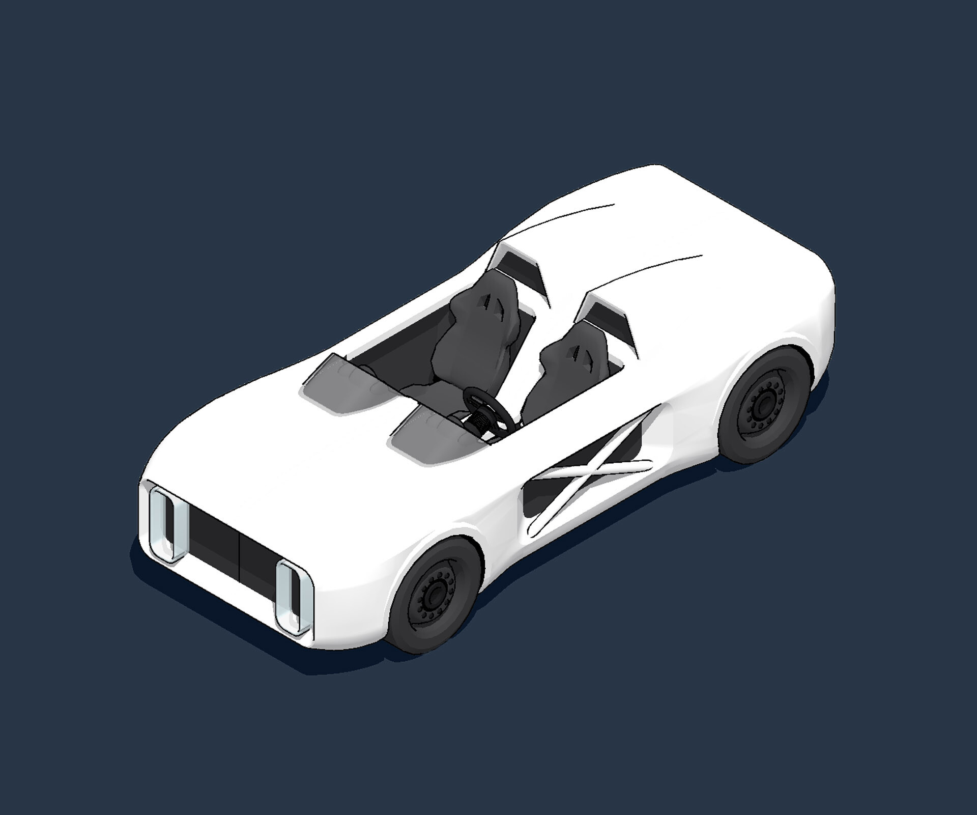 ArtStation - Boxy Race car