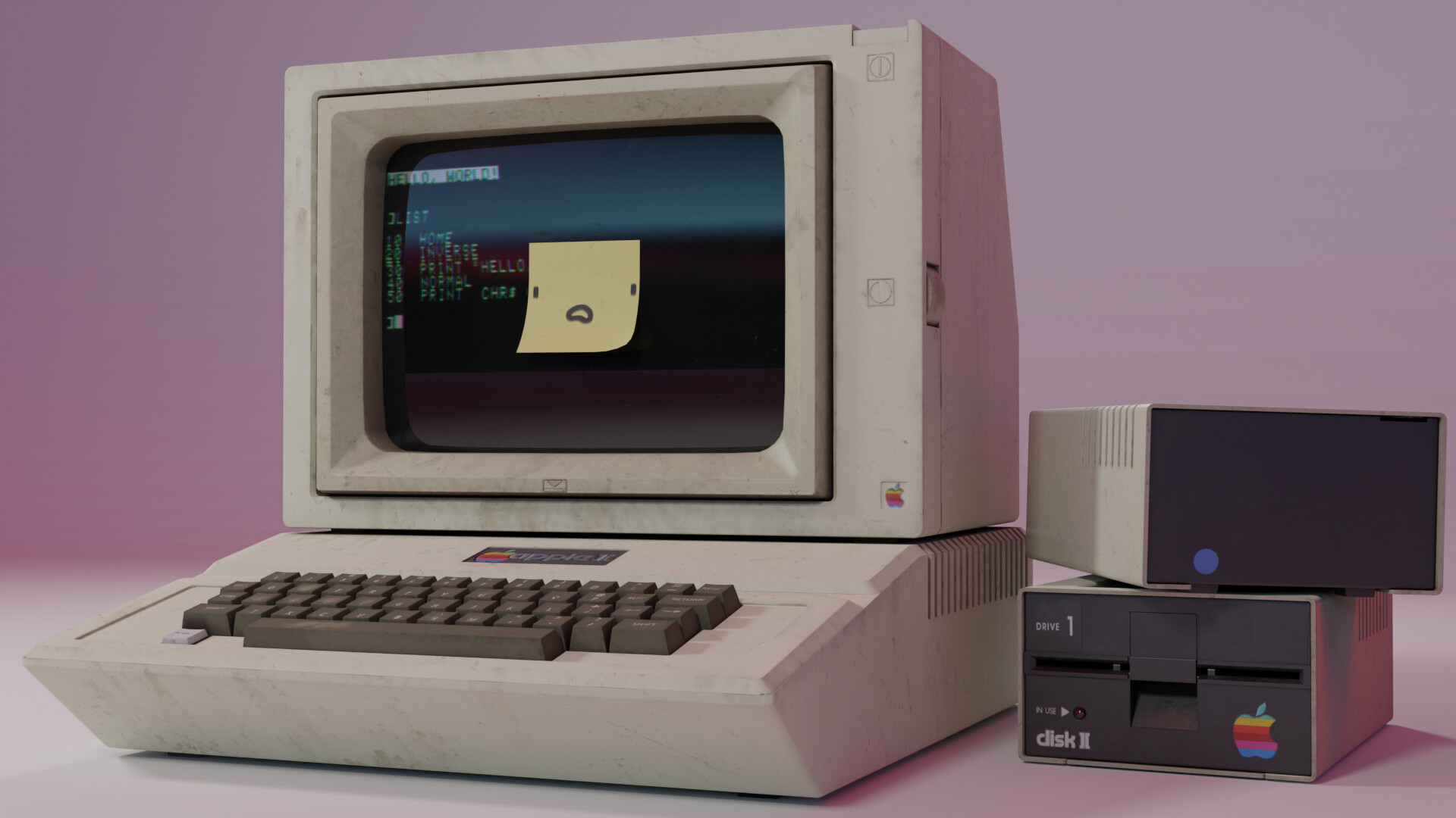 ArtStation - Apple II Computer | Substance Painter Texturing