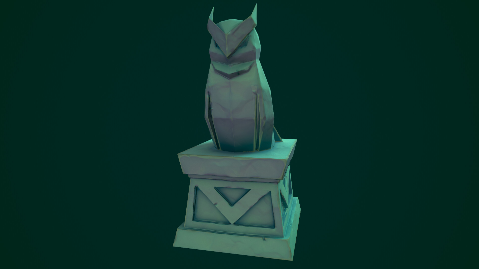 ArtStation - Stylized Owl Statue
