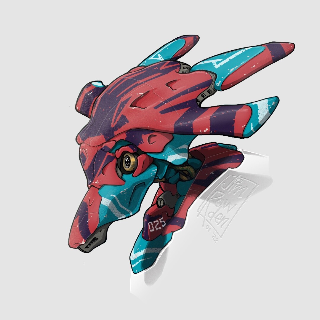 ArtStation - Robot Head 025