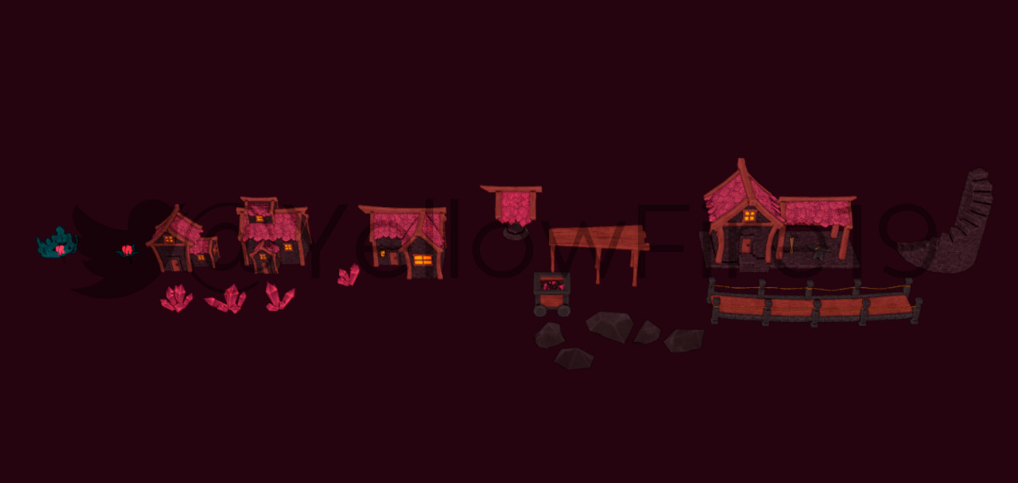 ArtStation - Stylized Map Assets And A Black Smith