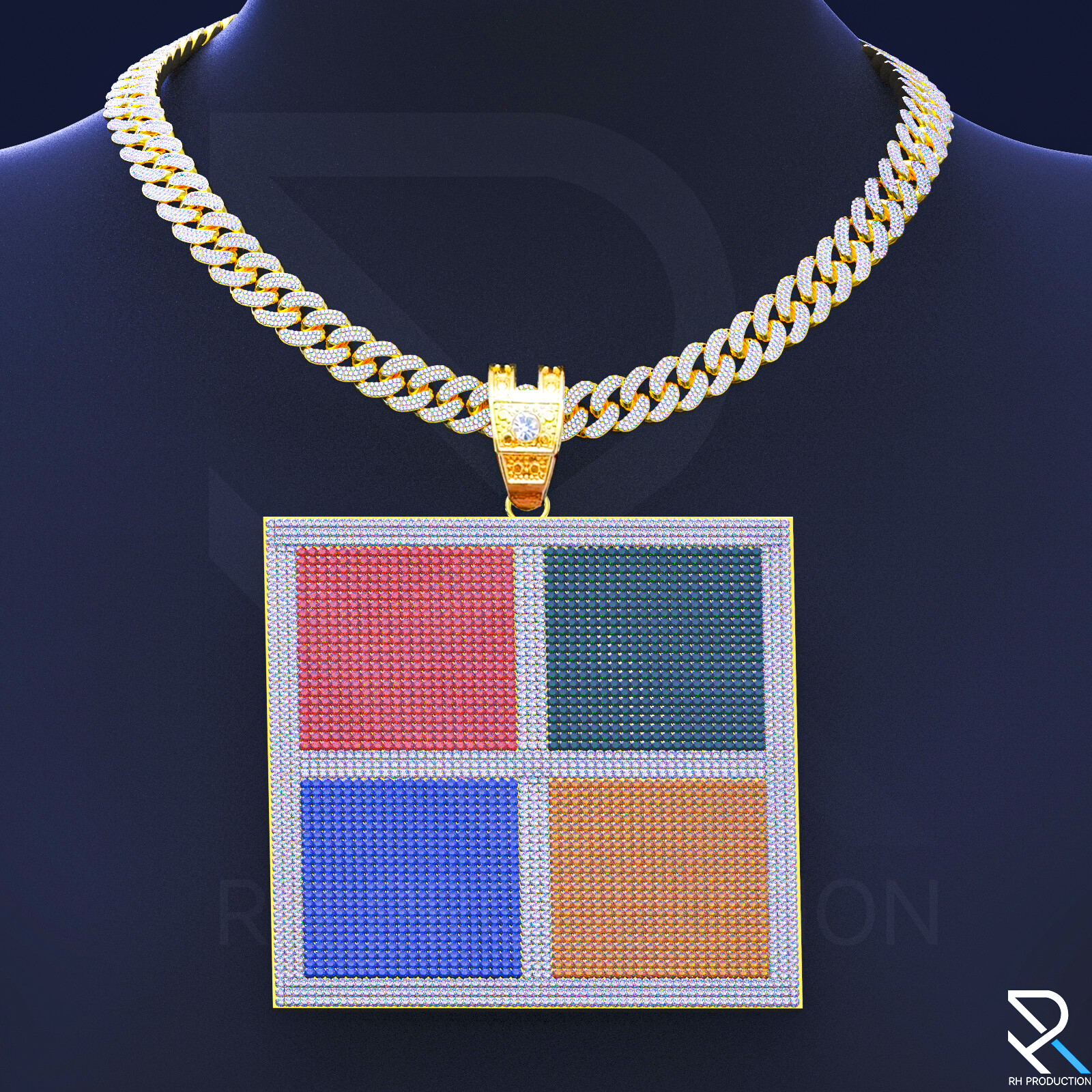ArtStation - Microsoft Necklace Custom Design
