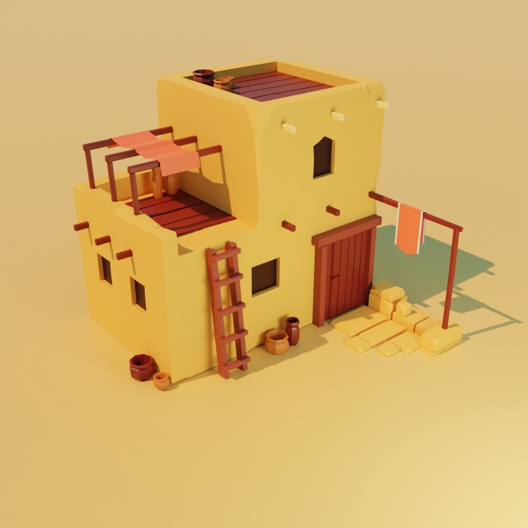 ArtStation - desert house