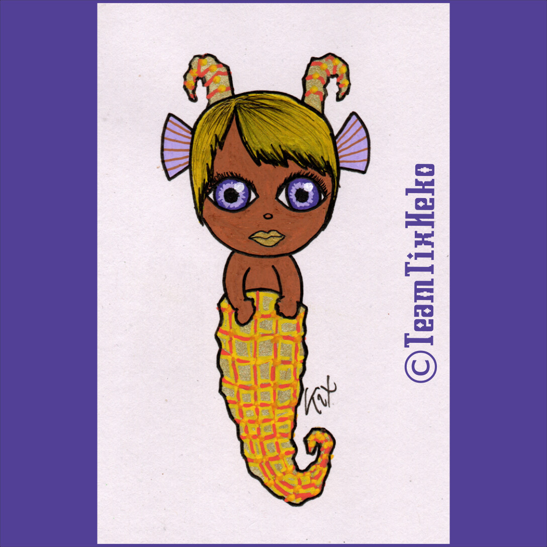 ArtStation - 🌊 "Hippo Mermaid" (2021) by Tix