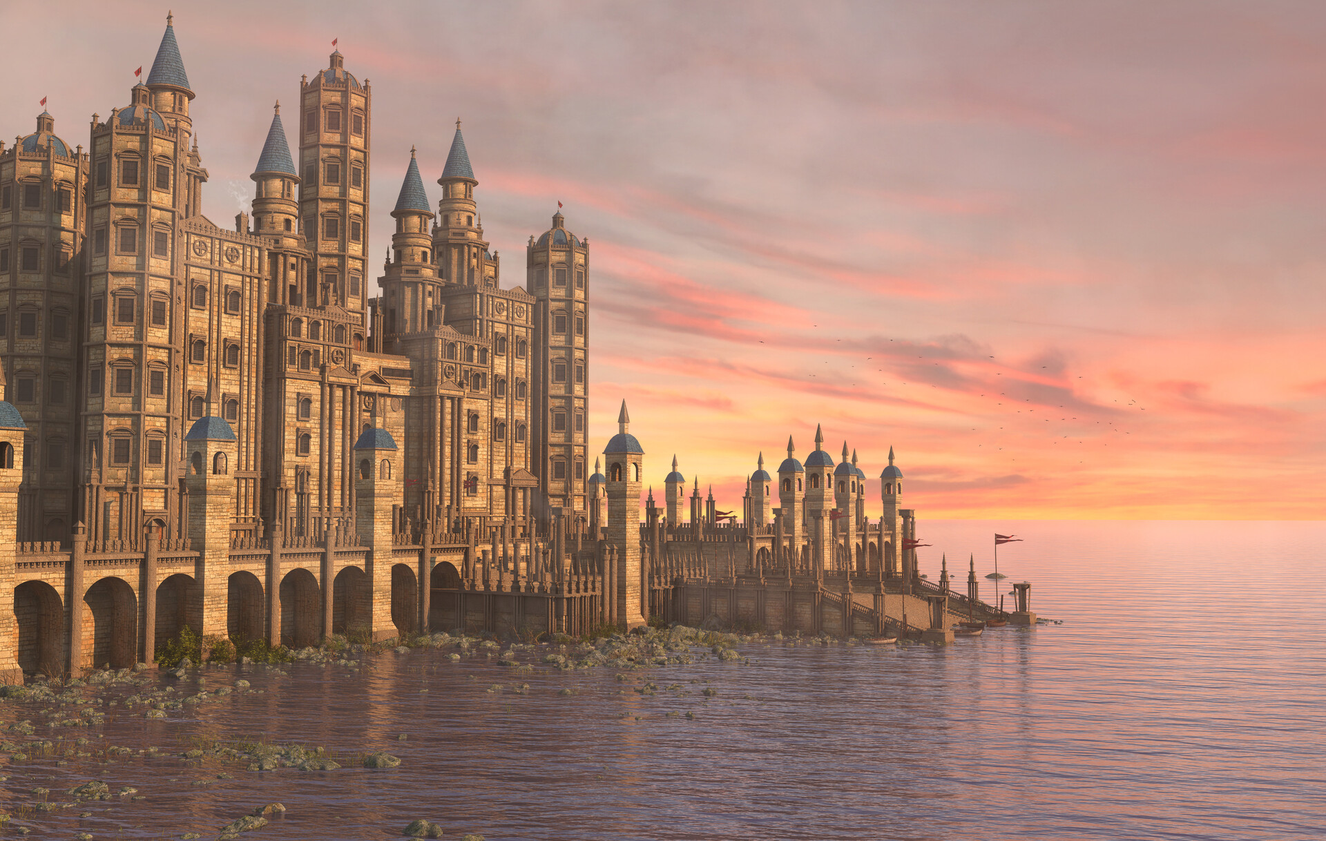 ArtStation - Fantasy Castle Port
