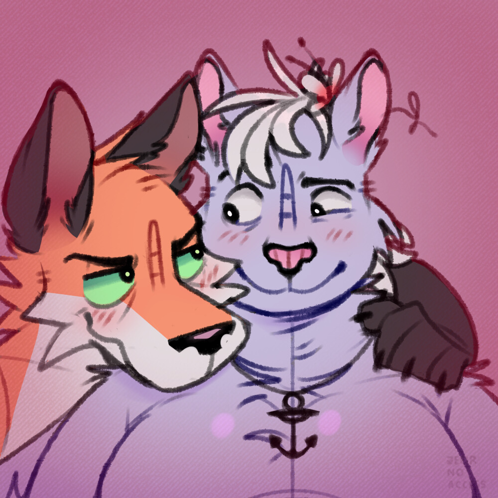 ArtStation - Fox and cat