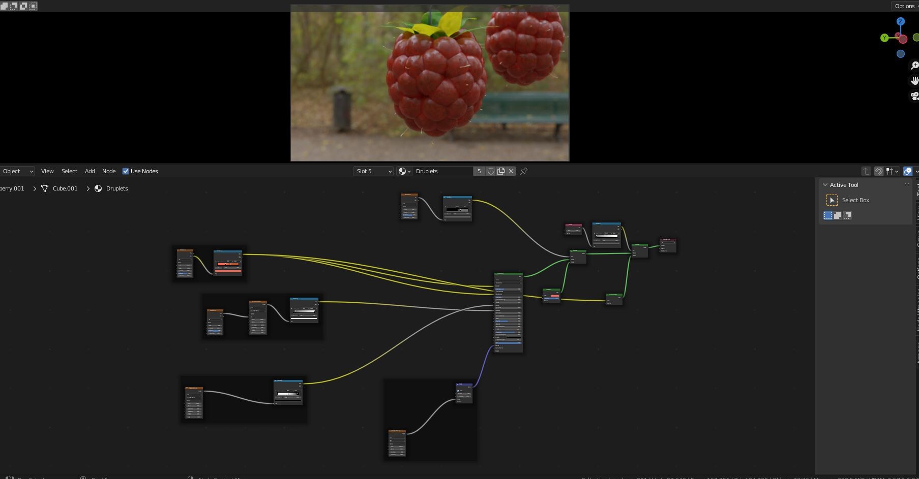 Adarsh Anand - Procedural Raspberry in Blender using geometry nodes