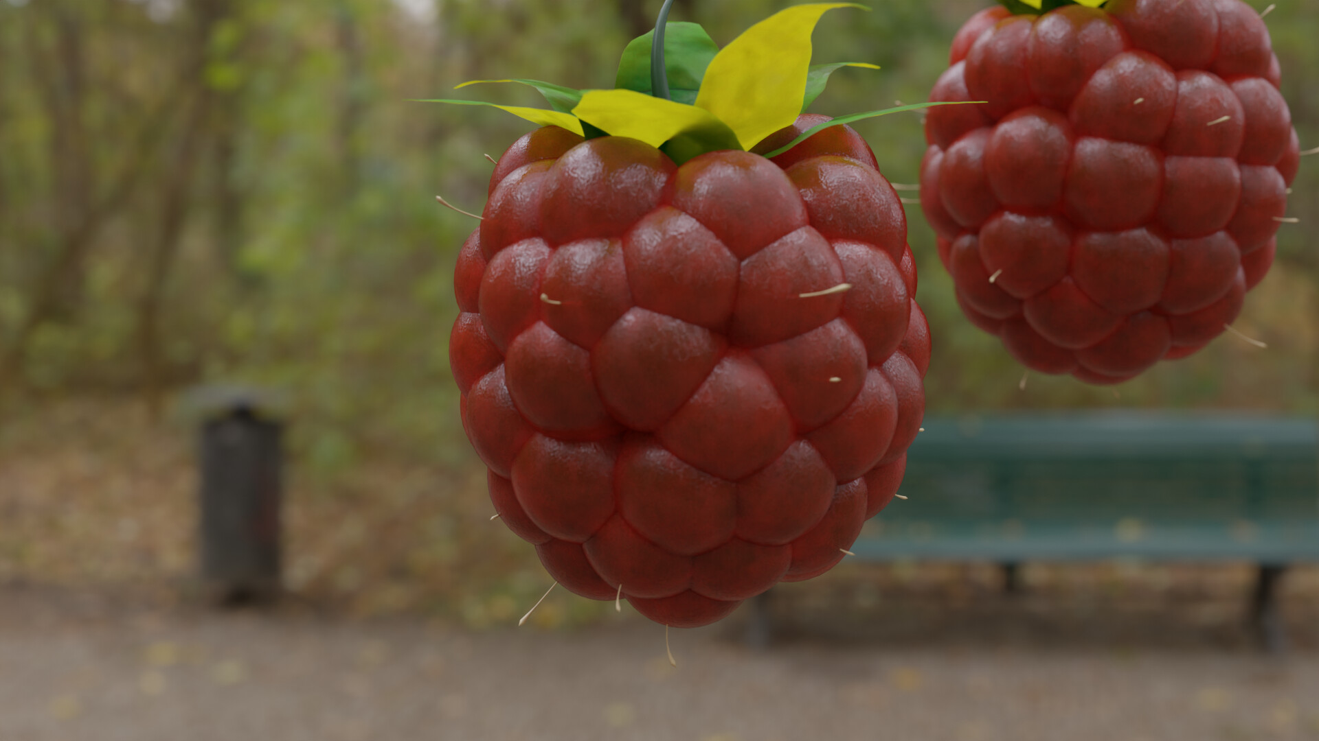 Adarsh Anand - Procedural Raspberry in Blender using geometry nodes