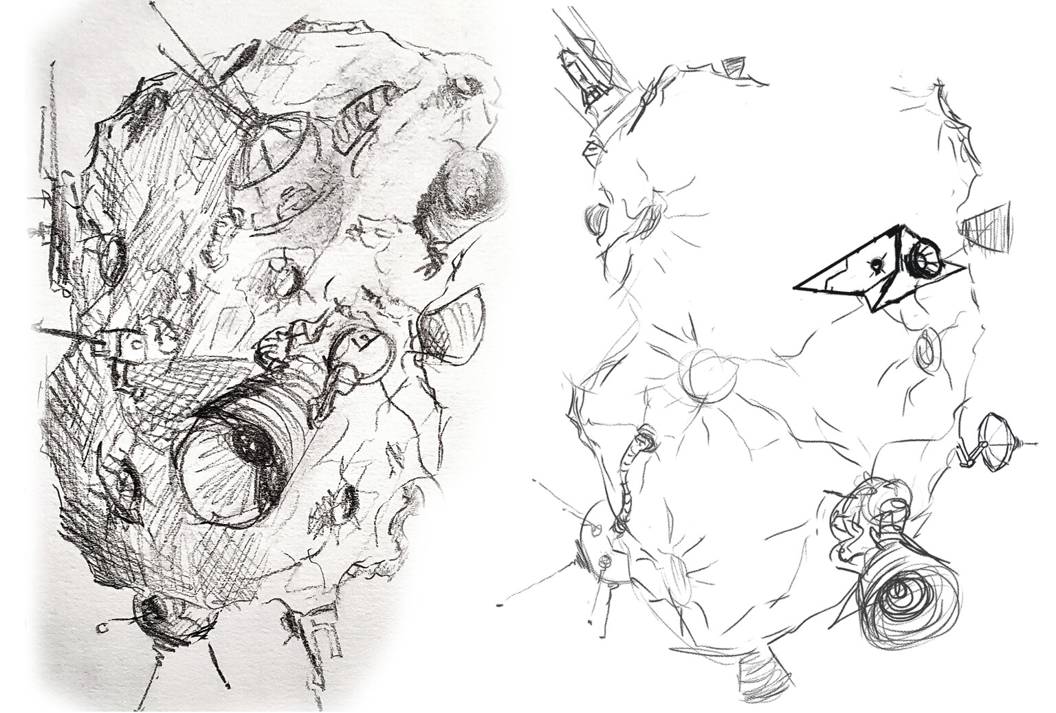 Asteroid 2d Line Drawing
