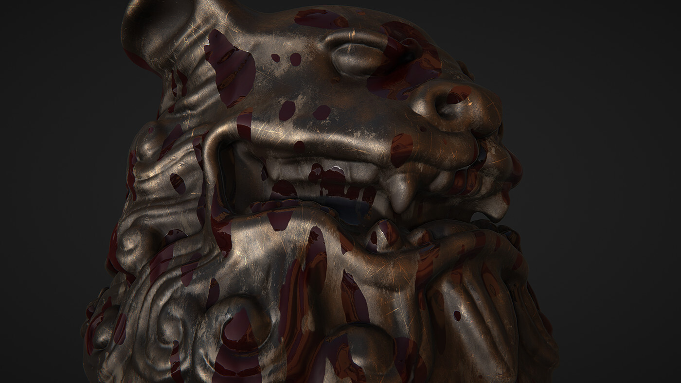 DOS_ExMachina - 3D Lion Dog Statue