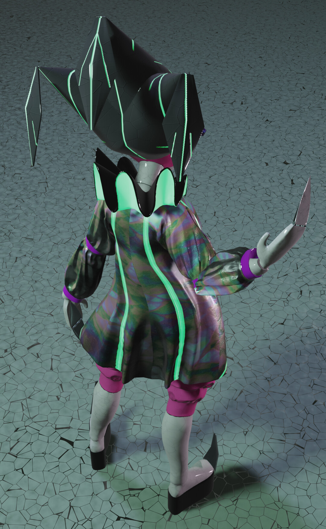 ArtStation - Cyberpunk Porcelain Clown