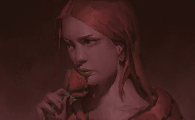 ArtStation - Rose burn