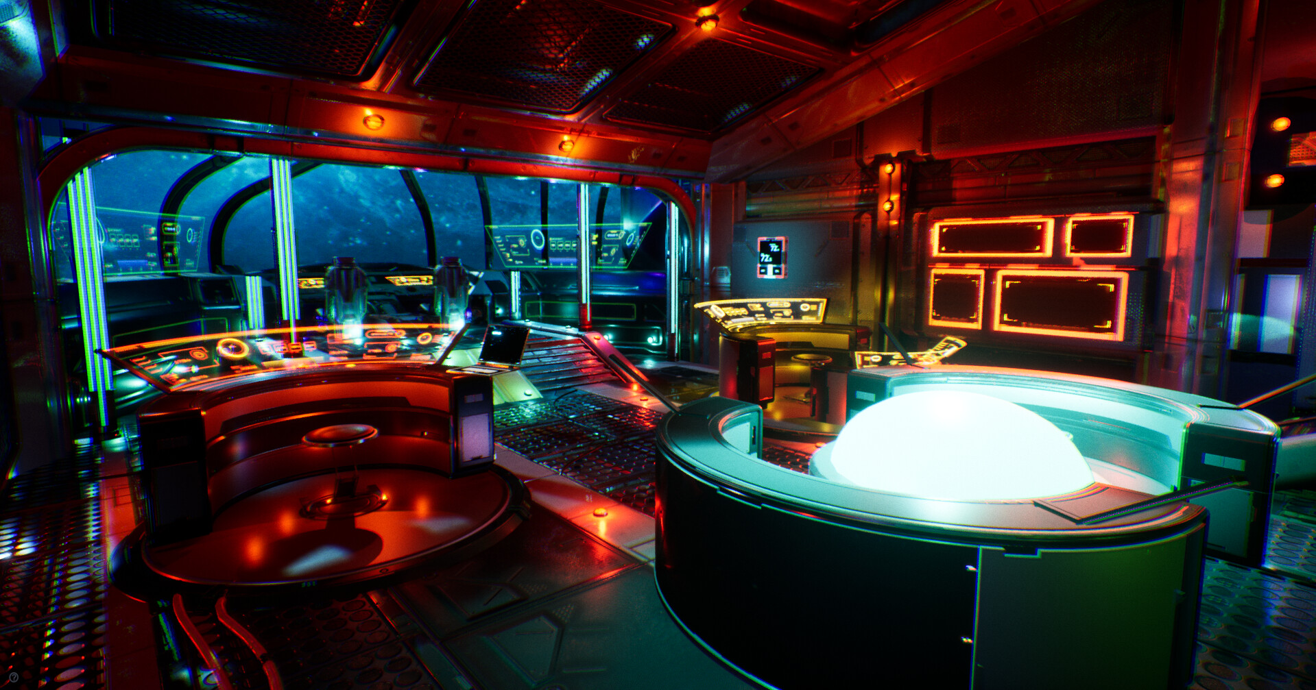 ArtStation - Starship Command Center