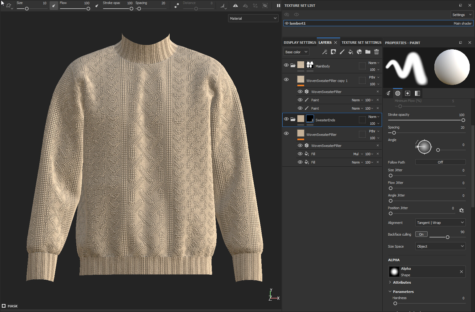 Fajar Yudistira - Substance Designer Knitted Sweater Material