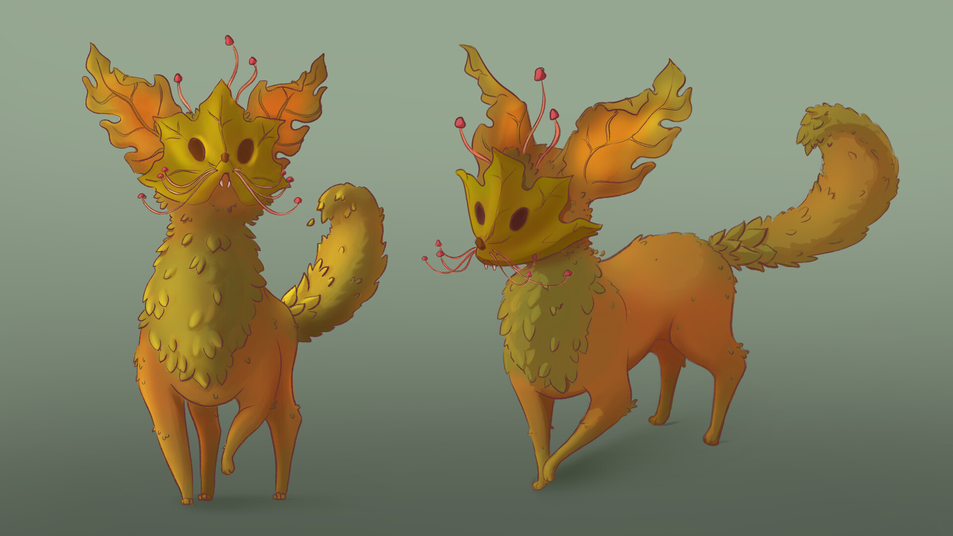 ArtStation - Woodland Fox Spirit